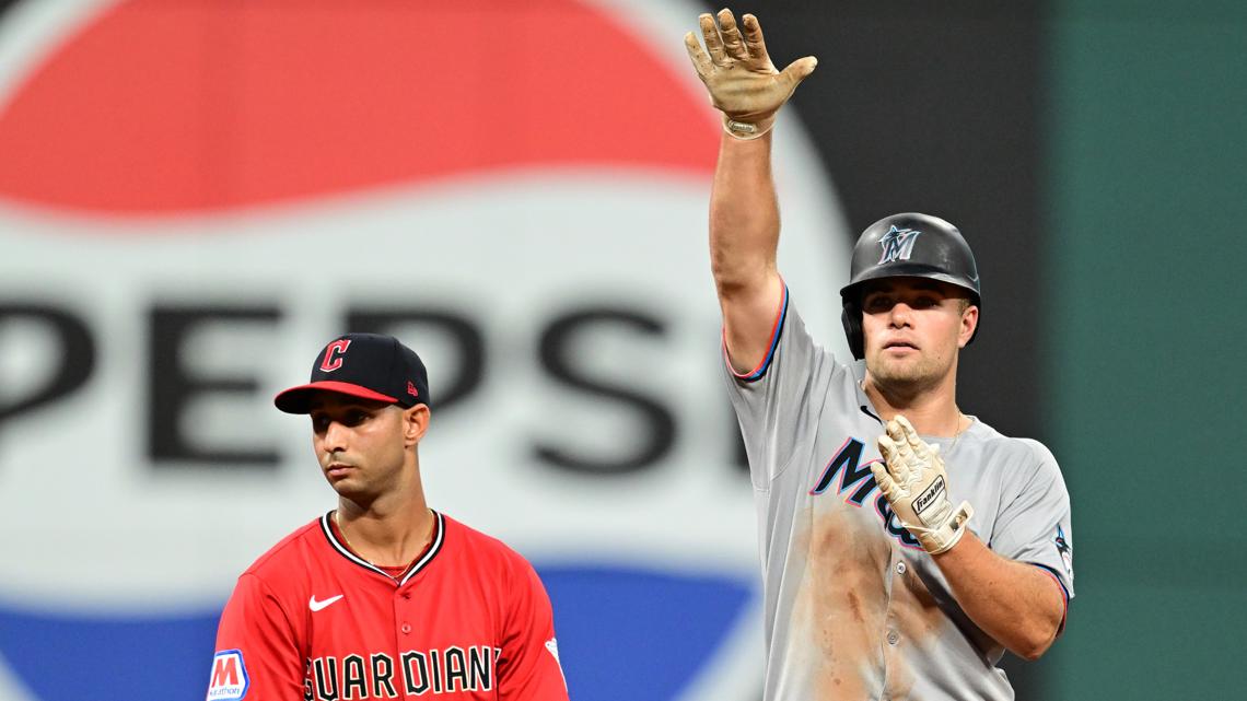 Jakob Marsee's 7 RBIs lead Marlins past Guardians 13-4 | wkyc.com
