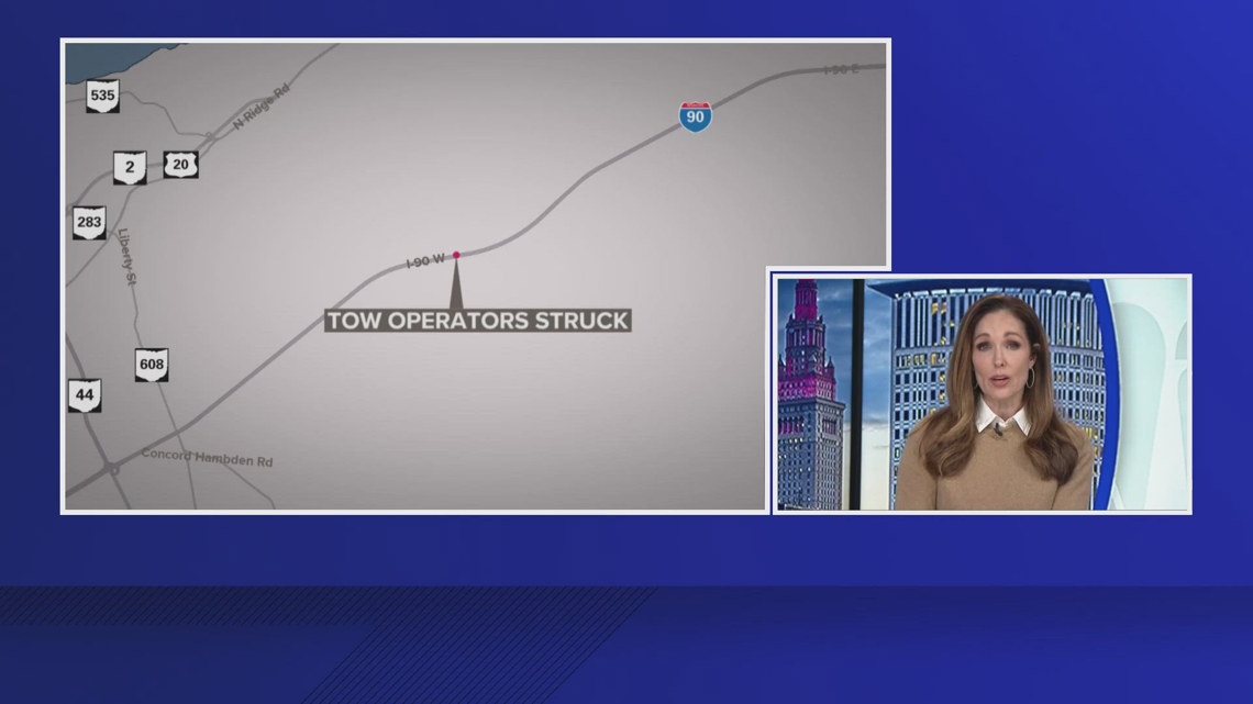 2 tow truck operators struck by vehicle while working at scene of crash ...