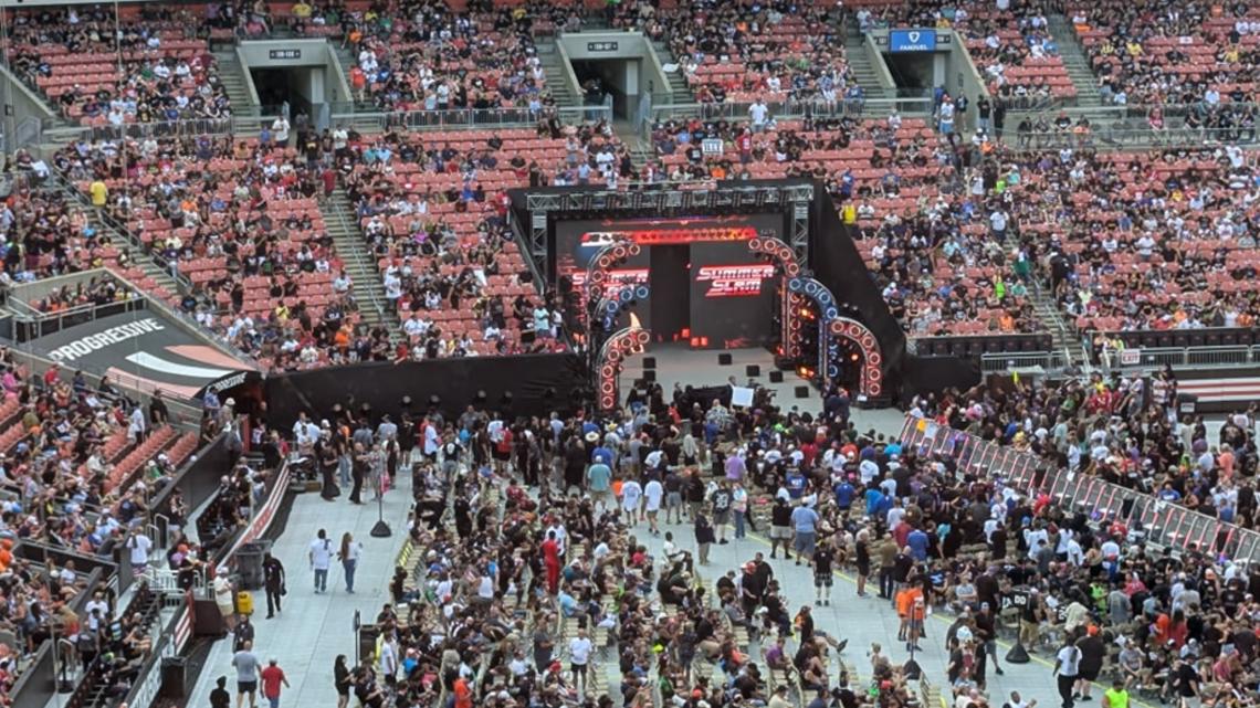 From the diamond to the ring: WWE Summerslam, Cleveland Guardians game ...