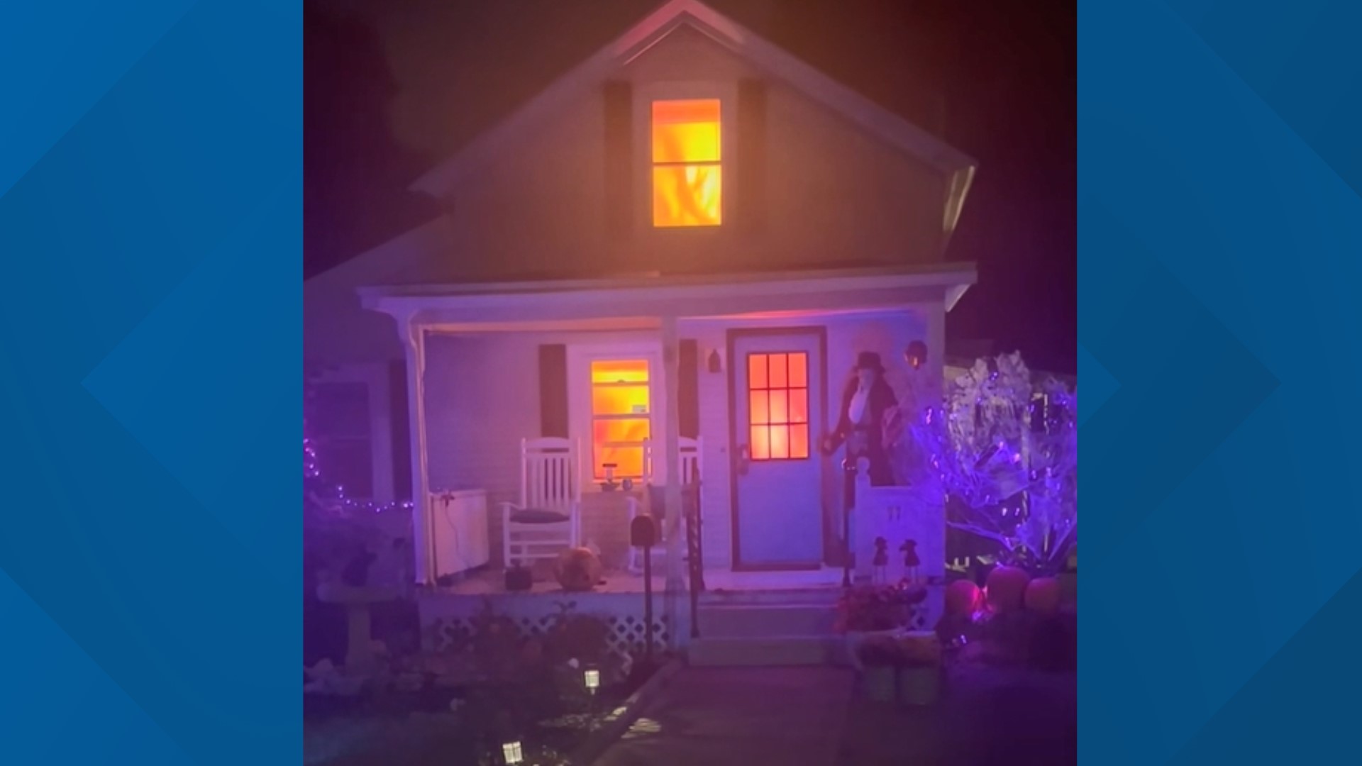 'House fire' decorations at New York home sparks 911 call | wkyc.com