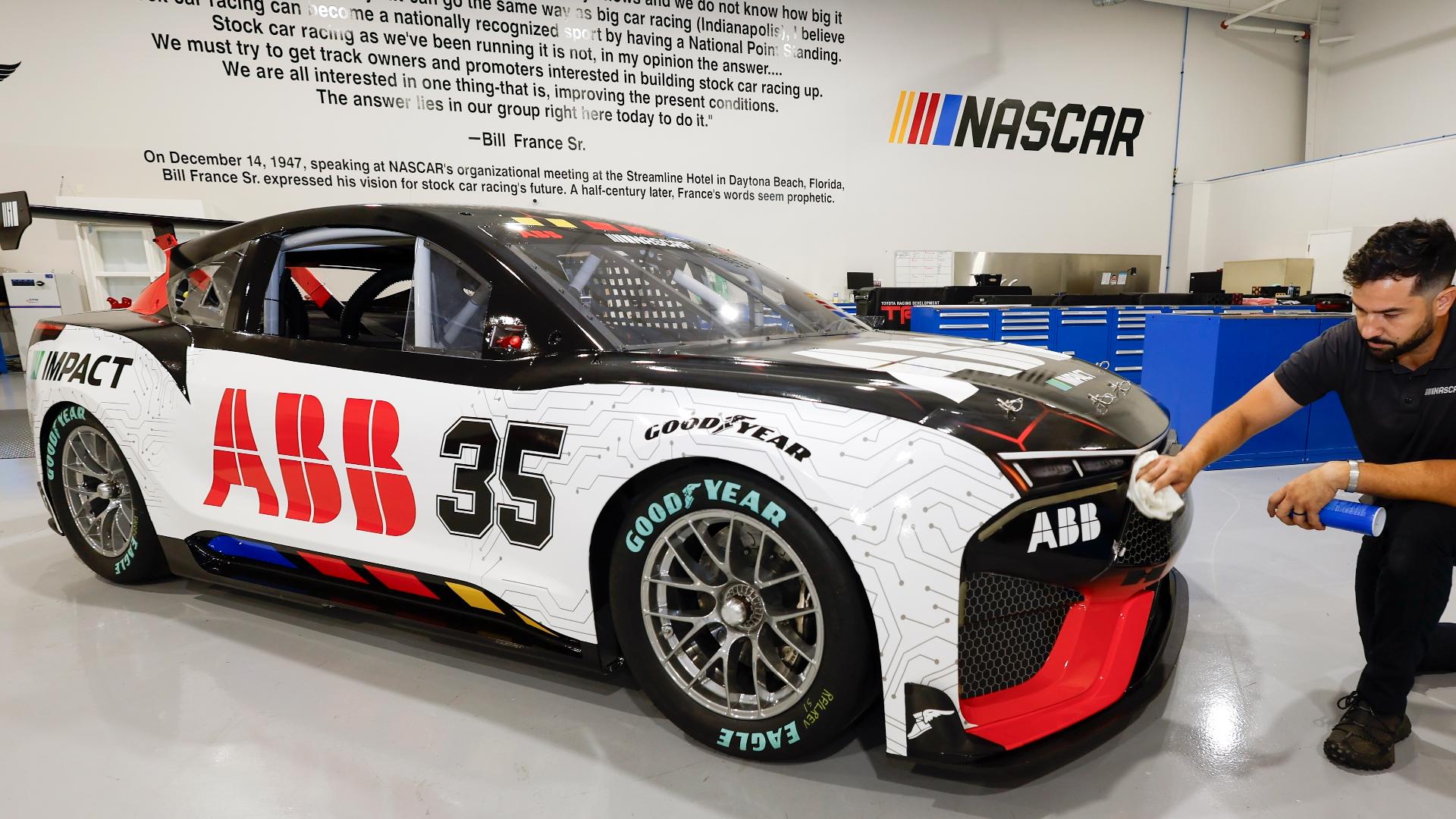NASCAR unveils first electric racecar | wkyc.com