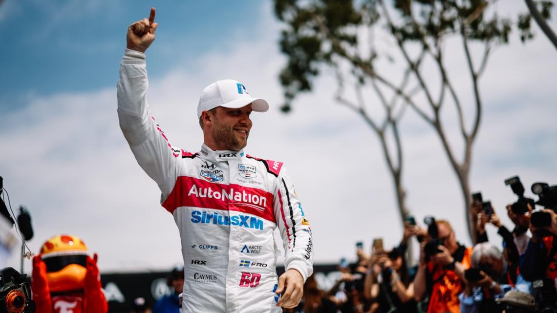 Felix Rosenqvist wins pole for Long Beach Grand Prix | wkyc.com