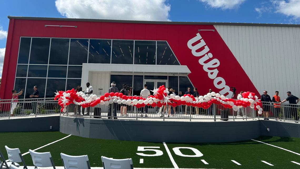 Wilson Football Factory unveils expanded facility in Ada, Ohio | wkyc.com