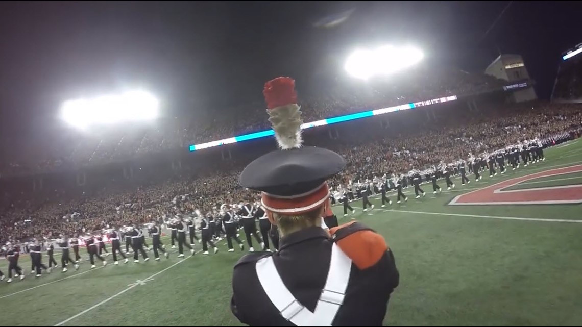 See what it's like to dot the 'i' for the OSU band | wkyc.com
