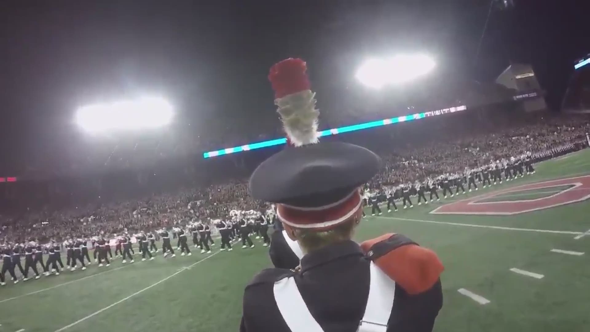 See what it's like to dot the 'i' for the OSU band | wkyc.com