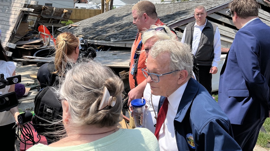 Ohio Gov. tours Point Place tornado damage Tuesday | wkyc.com