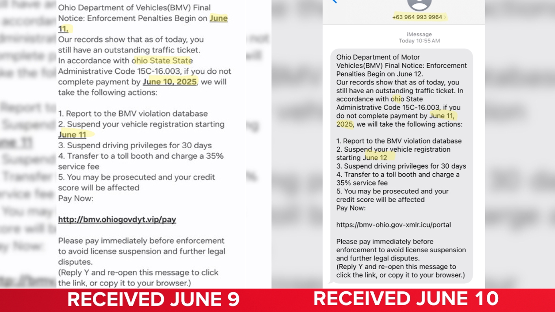 Did you get this text from the BMV? It's a scam message targeting drivers | wkyc.com