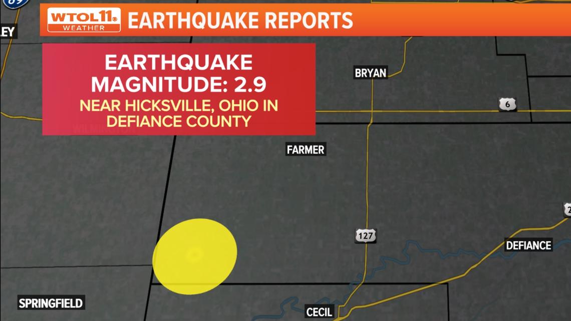 Defiance County experiences first-ever earthquake | wkyc.com