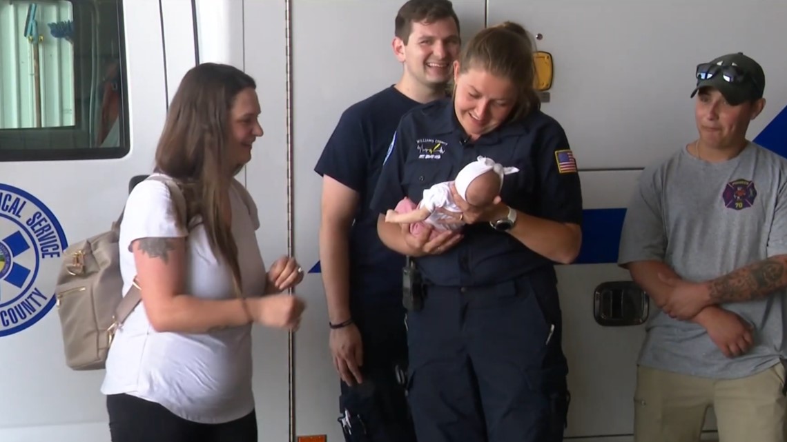 EMS team delivers baby at Spangler Candy Company's parking lot | wkyc.com