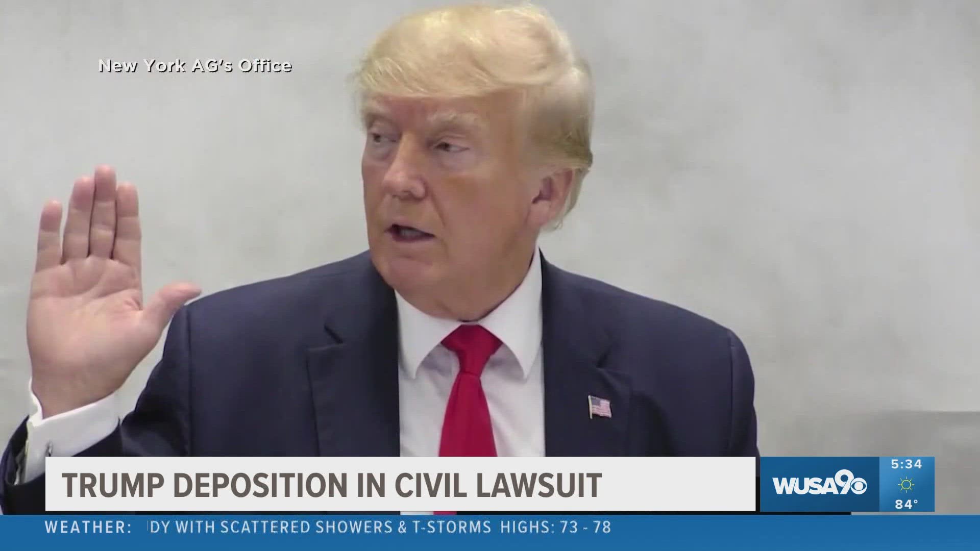 Trump attends 2nd deposition in NY business fraud lawsuit | wkyc.com