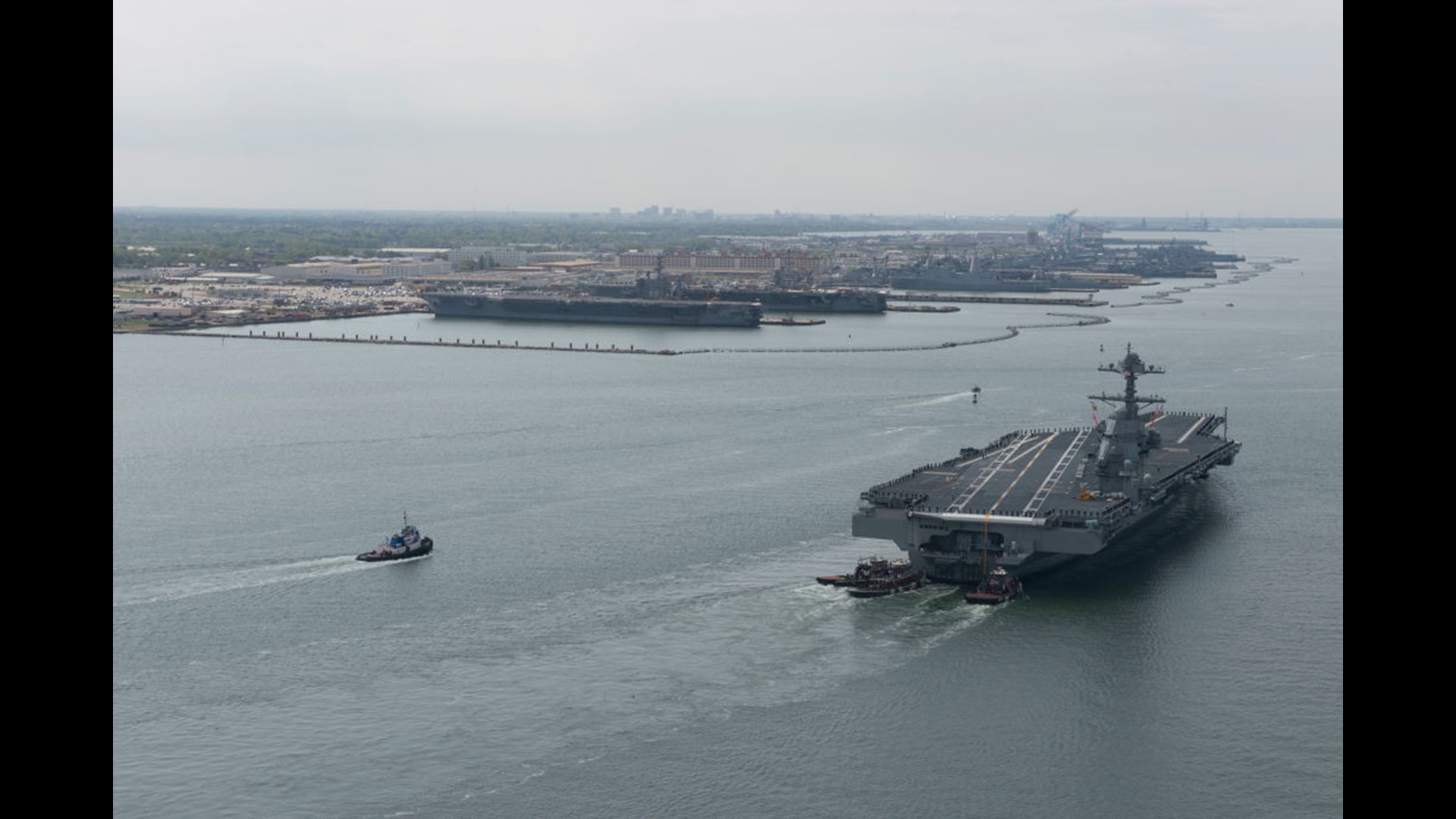 USS Gerald R. Ford, helicopter crew medevac sailor | wkyc.com