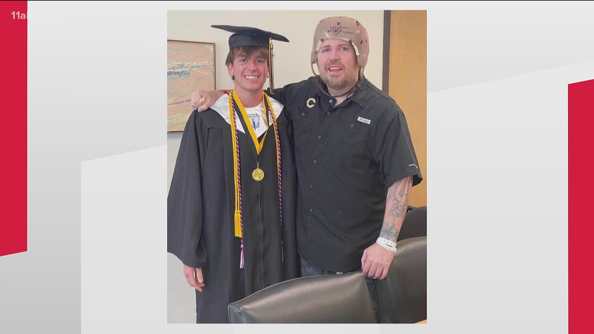 Son surprises Sgt. Rob Holloway in recovery at Shepherd Center | wkyc.com